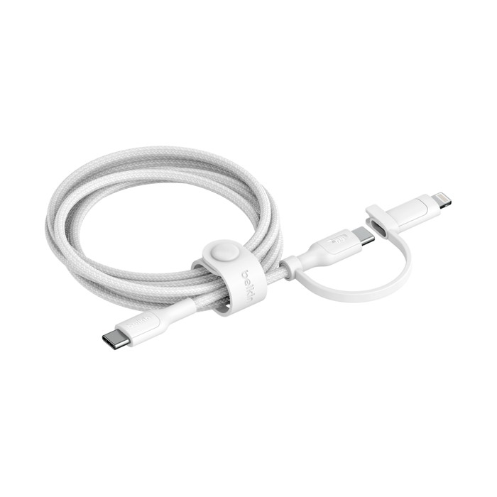 Belkin Belkin 'BoostCharge Pro' 2-in-1 Cable with USB-C and Lightning ...