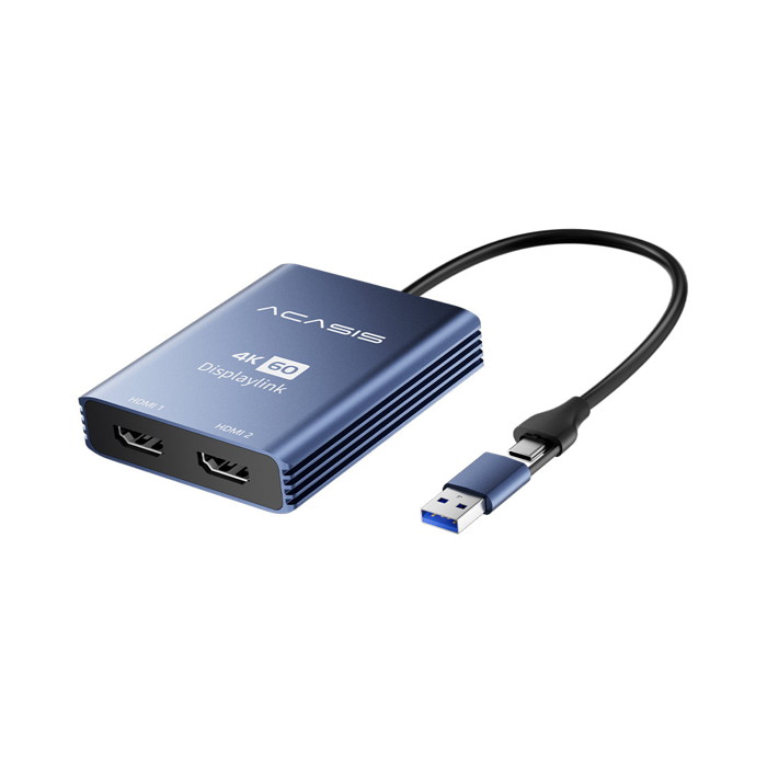 Acasis Acasis USB C to Dual HDMI 4K Display Adapter with DISPLAYLINK ...