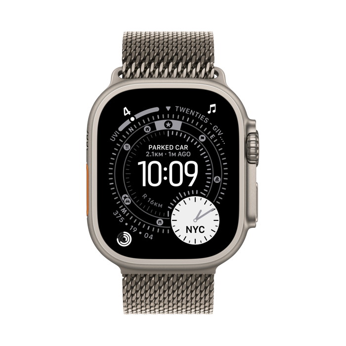 Apple Watch Ultra 3 / Natural Titanium Case with Natural Titanium Case ...