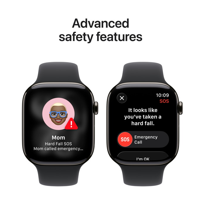 Apple Watch Series 11 / GPS + Cellular / 46mm / Slate Titanium case ...