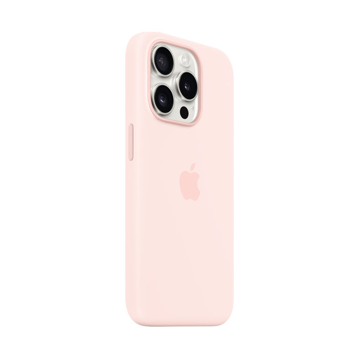 Apple Apple Silicone Case with MagSafe for iPhone 15 Pro / Light Pink ...