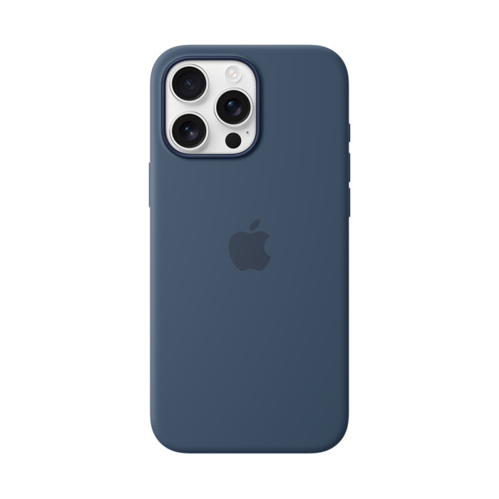 Apple Silicone Case with MagSafe for iPhone 16 Pro Max / Denim | i-System