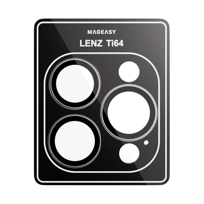 Mageasy Mageasy 'Lenz Sapphire' Camera Lens Protector for iPhone 16 Pro & 16 Pro Max / Titanium ...
